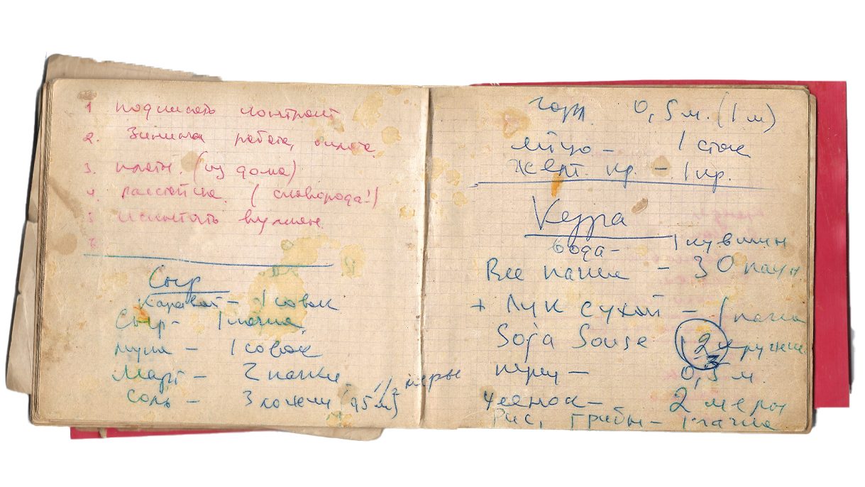 Our original recipe book