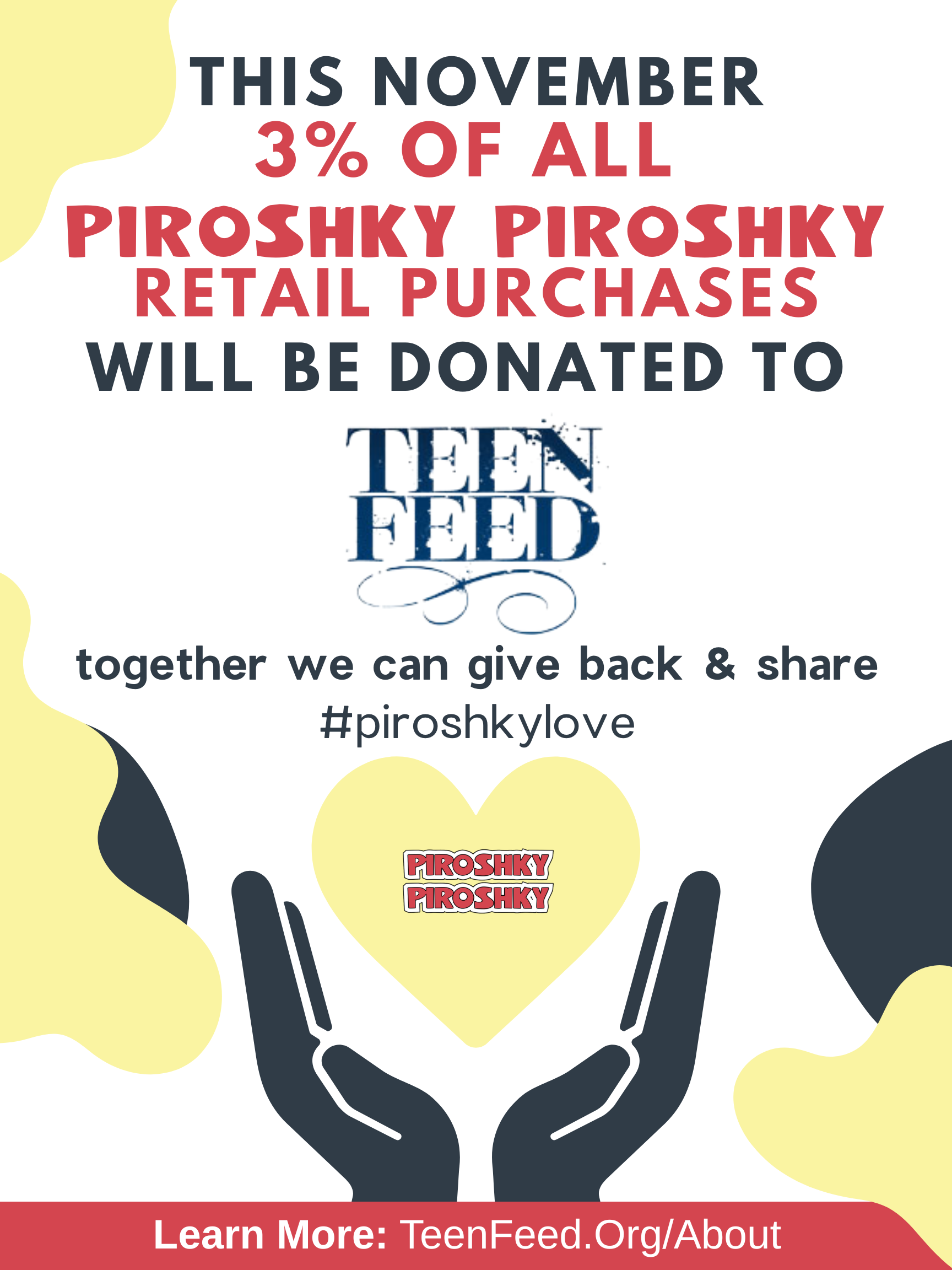 Donated to Teen Feed!